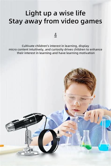 Cheap Usb Digital Microscope 8 Led Magnification Endoscope 500x 1000x