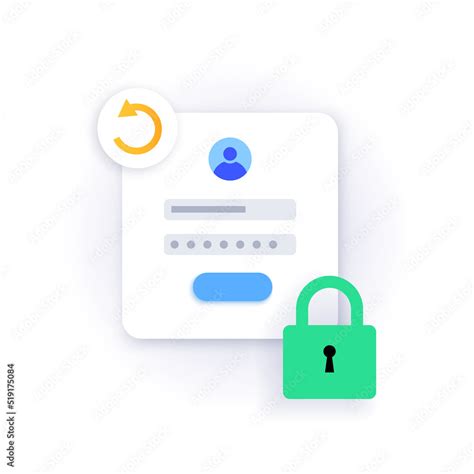 Reset Password Action Stock Vector Adobe Stock