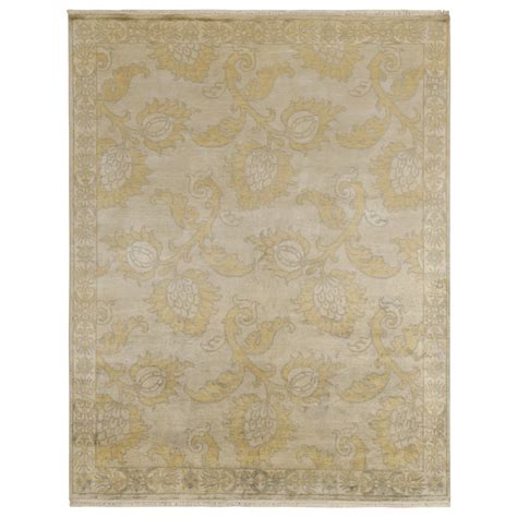 Rug And Kilims Classic Style Rug In Tan With Blue And Gold Floral