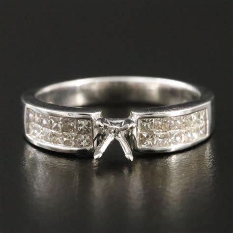 14k 072 Ctw Diamond Semi Mount Ring Ebth