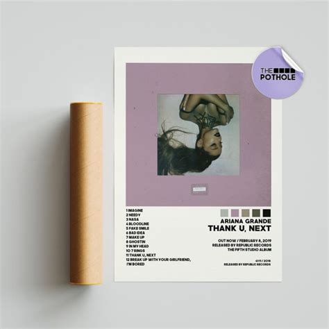 Album Cover Poster Ariana Grande Tracklist Custom Post Ariana Grande