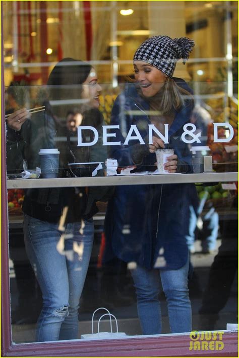 Jennifer Lopez And Vanessa Hudgens Share A Laugh At Nyc Cafe Photo