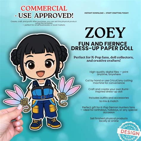 Chibi Printable Paper Dolls Etsy