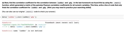 Python E Next Find The Correlation Coefficient