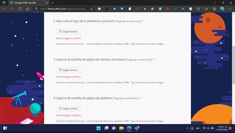 Error Al Subir Imágenes Al Formulario · Launchx Innovaccionvirtual Frontend Mision · Discussion