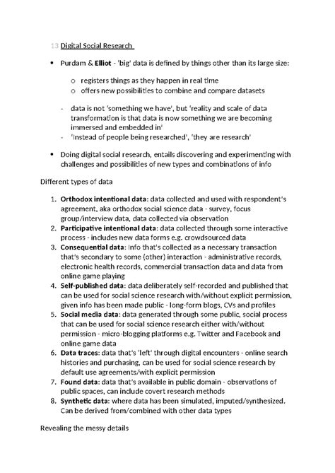 Socio Info Term 4 Notes Digital Media And Society By Simon Lindgren