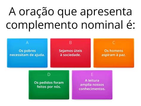 Complemento Nominal Cuestionario