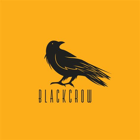 Black Crow Logo 8251417 Vector Art At Vecteezy