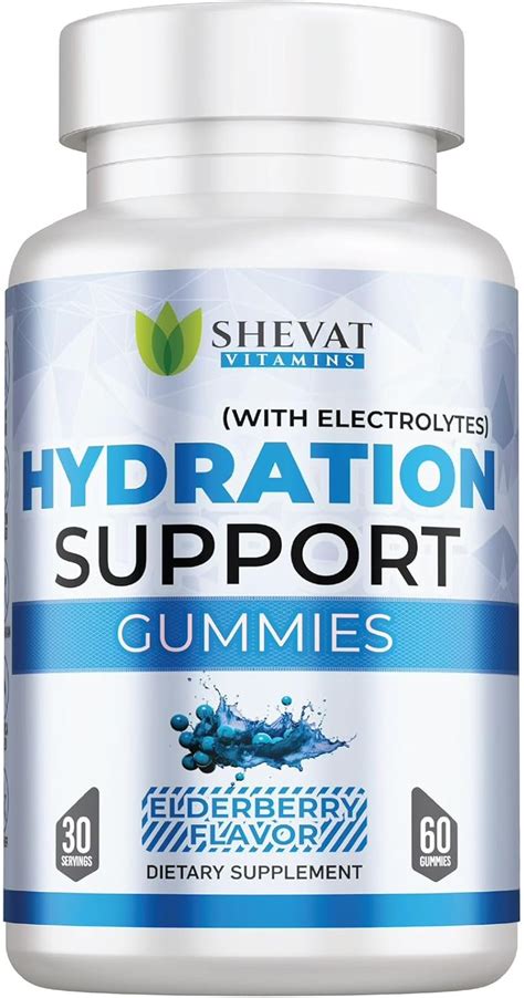 Shevat Vitamins Electrolyte Hydration Gummies 60 Count