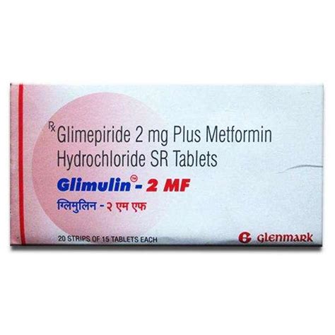 Glimulin 2 Mf Tablet Glimepiride Metformin For Diabetes Control