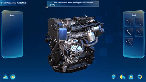 Engine Disassembly And Assembly Training Software For Automotive