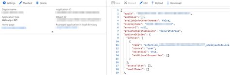 Azure Ad Custom Attributes And Optional Claims From An Aspnet Application