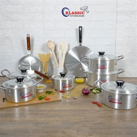 Aluminum Alloy Metal Finish Cookware Sets Klassic Kitchenware Pk