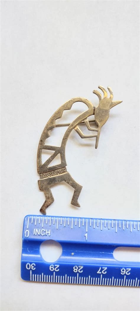 Sterling Large Pin Brooch Gem