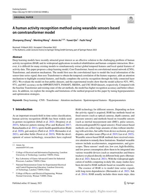 A Human Activity Recognition Method Using Wearable Sensors Based On