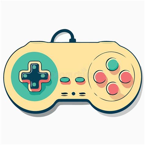 Electronic Video Game Controller Stock Vector Illustration Of Gamepad
