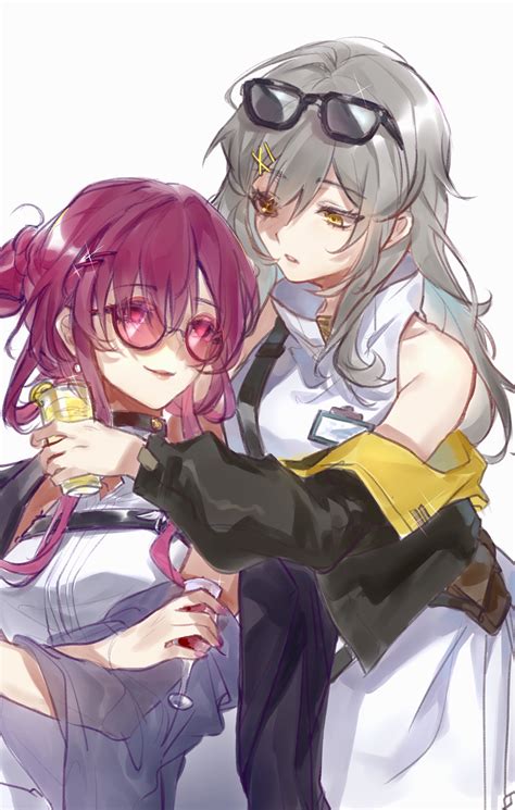 Trailblazer Stelle Kafka And Stelle Honkai And 1 More Drawn By