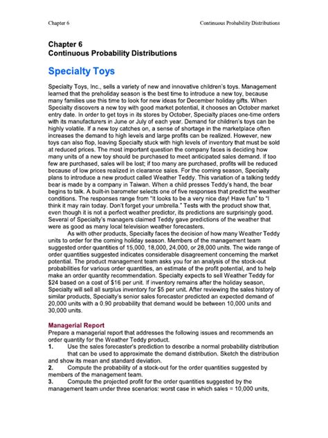 Chapter 6 Case Problem Special Toys Pdf