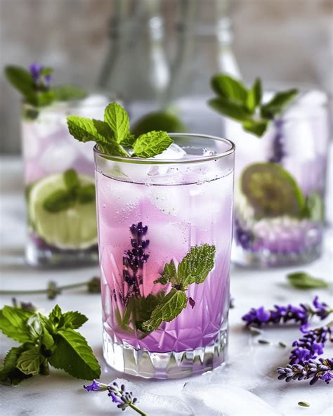 Lavender Lime Mint Mocktail Saras Plate