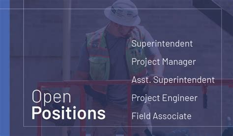 Construction Superintendent Projectmanager Assistantsuperintendent