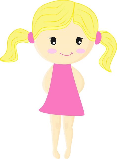 Blonde Girl Illustration Vector On White Background 13751251 Vector