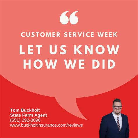 Customerserviceweek Tombuckholtstatefarmagent Tom Buckholt