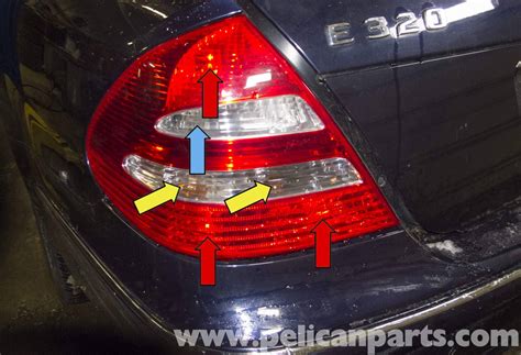 Mercedes Benz W211 Taillight Replacement 2003 2009 E320 E500 E55