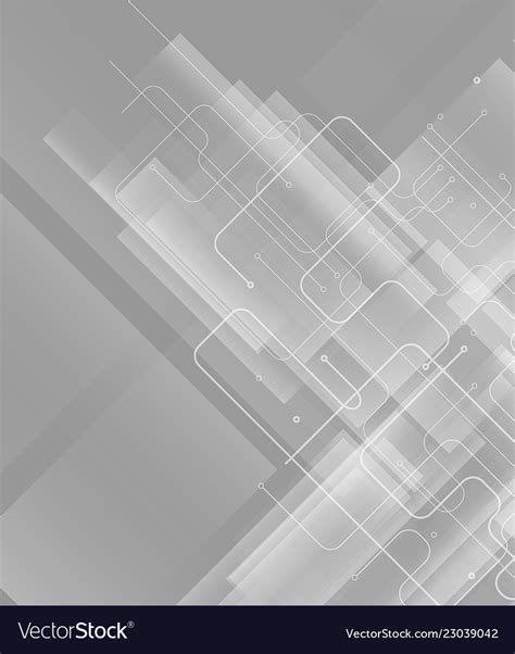 Technology On Gray Background Royalty Free Vector Image