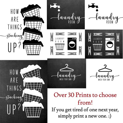 Laundry Printables Png