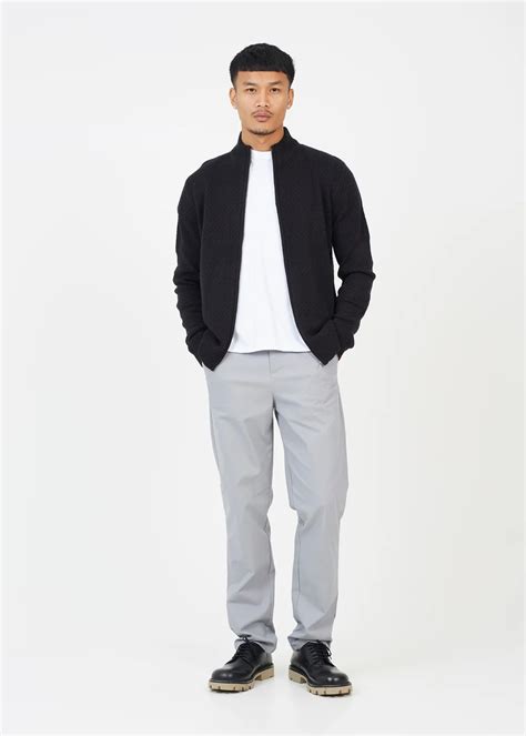 Brave Soul Black Zip Through Funnel Neck Knit Cardigan S Matalan