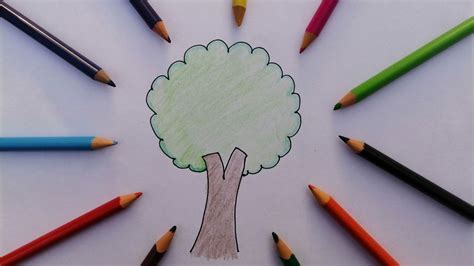 Dibujos De Arboles Sencillos Paso A Paso Dibujo Fácil De Un árbol