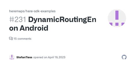 Dynamicroutingengine On Android · Issue 231 · Heremapshere Sdk