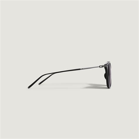 Rectangular Acetate Black Frame Sunglasses Luxury Sunglasses Montblanc® My