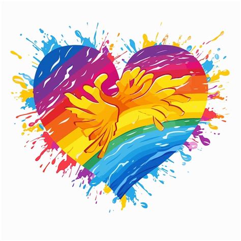 Vibrant Lgbt Sublimation Textured Background Premium Ai Generated Vector