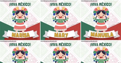 Mi Nombre Personalizado Nombres Viva Mexico