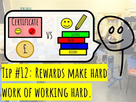 Tip 12 Rewards Make Hard Work Of Working Hard Classroom Climatology