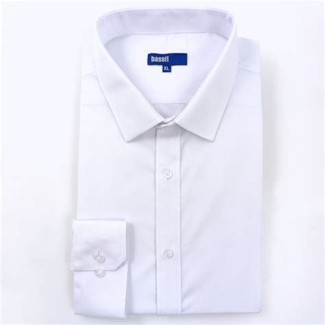 Camisa Blanca Manga Larga PuÑo BotÓn Y Ojal Bassil