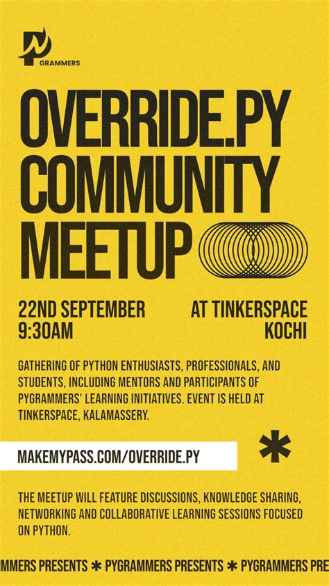 Shaheem P On Linkedin Pygrammers Is Back With Another Event People