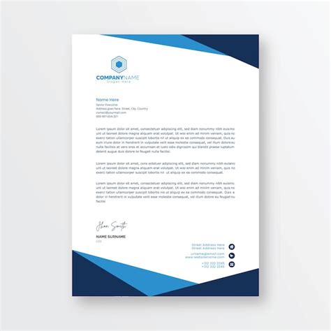 Premium Vector Letter Head Design