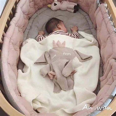 安晚婴儿毛毯全棉ins风宝宝推车盖毯春夏四季通用新生儿毛毯子虎窝淘