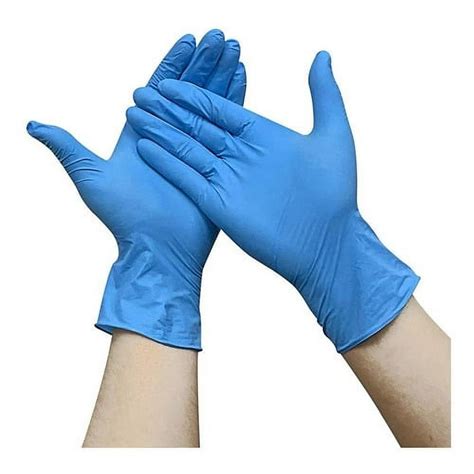 Guantes Desechables De Nitrilo Azul 100pz Extra Grande Dermacare Unisex