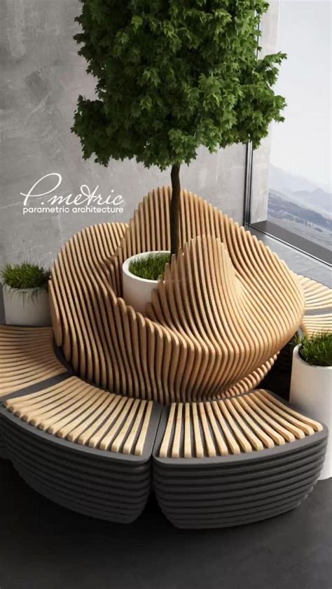 Parametric Design Bench Lobby Interior Design Design Parametric Design