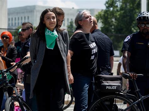 Aoc Other Lawmakers Arrested Outside Supreme Court At Protest For