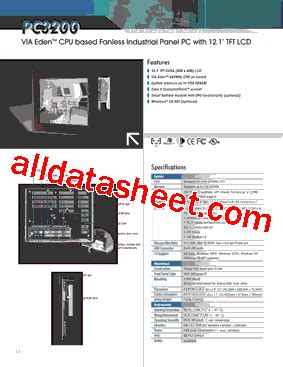 PC3200 Datasheet(PDF) - AAEON Technology
