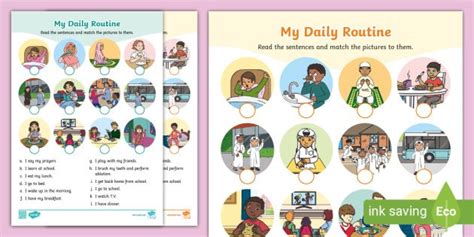 My Daily Routine Cut And Paste Sequence Activity Twinkl Sequencing Cards Preschool
