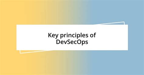 My Insights On Devsecops Integration Uk
