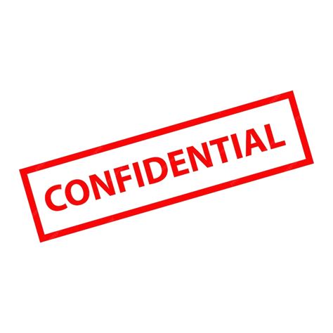 Premium Vector Confidential Stamp Sign Vector Illustration