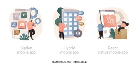 Hybrid Mobile Applications Photos And Images Shutterstock