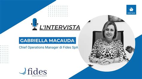 Video Intervista Gabriella Macauda Chief Operations Manager Di Fides