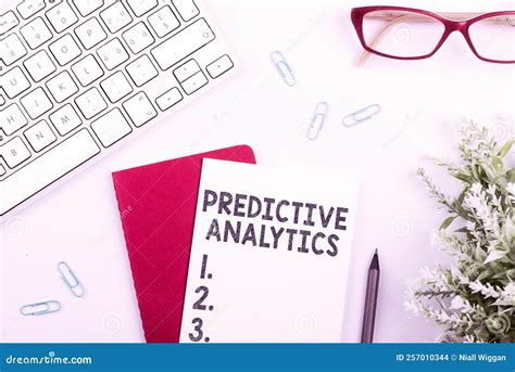 Text Sign Showing Predictive Analytics Business Concept Optimize